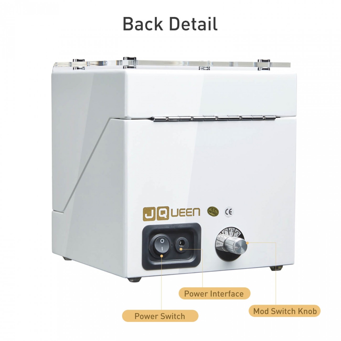 Rotating Watch Box for 2 Automatic Watches - White | JQUEEN