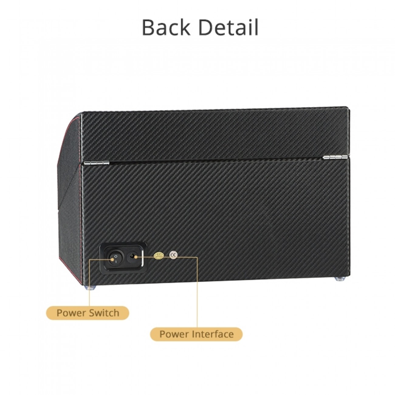 4 Watch Mover Box and 6 Watch Storages - Black Leather | JQUEEN