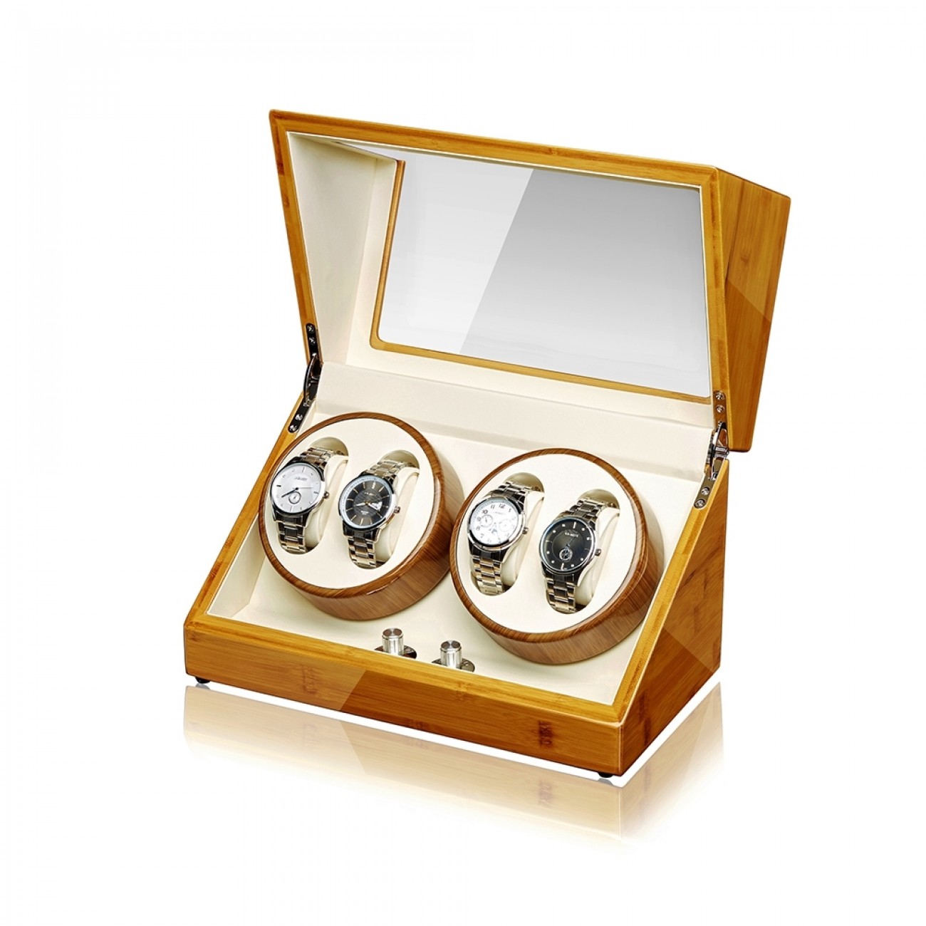 Bamboo Watch Winders - Bamboo | JQUEEN