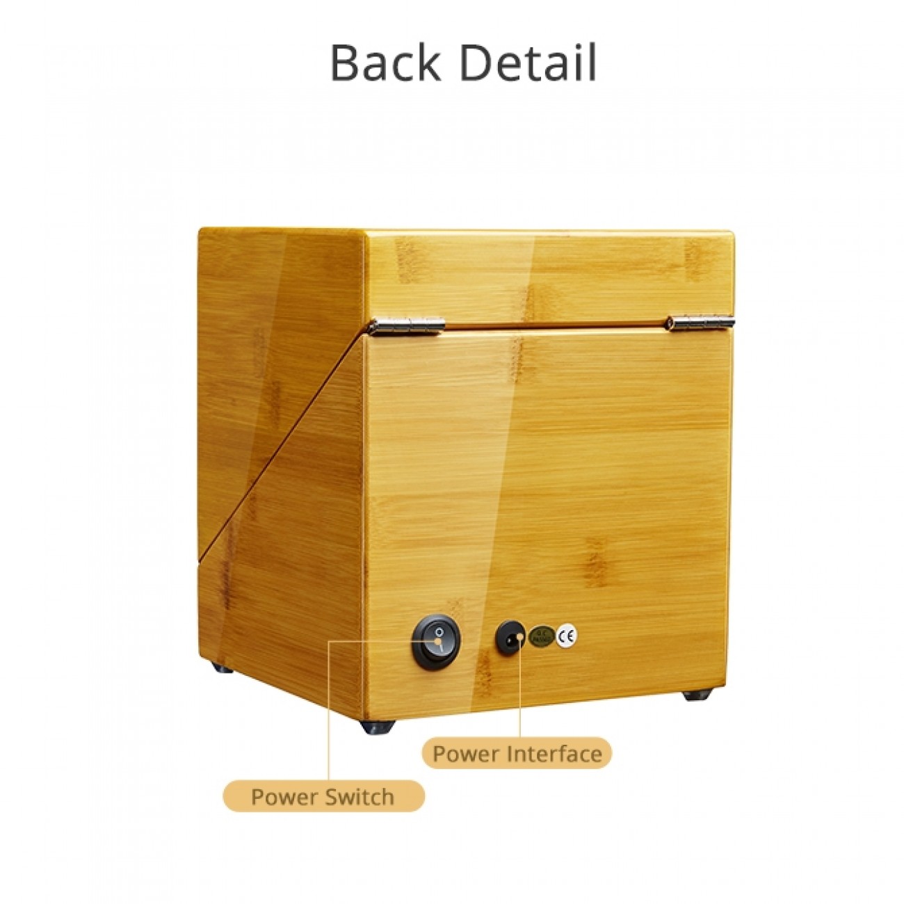 Double Watch Winder With Quiet Motor - Bamboo | JQUEEN